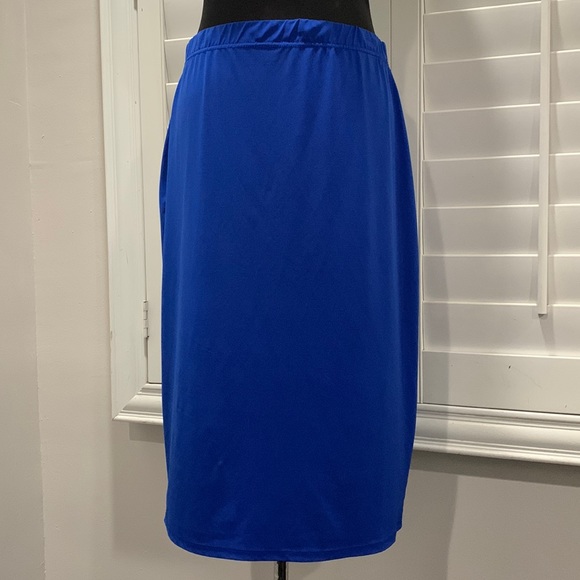 Simply Styled | Skirts | Royal Blue Skirt Pull Up With Elastic Band ...
